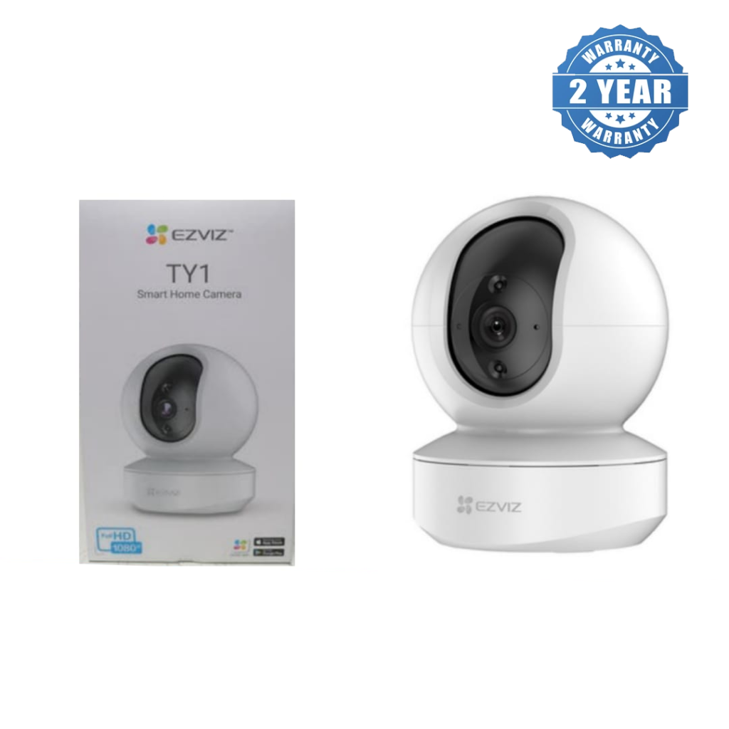 Ezviz 1080p 360 Degree Pan and Pan Smart Wi-Fi Camera - White