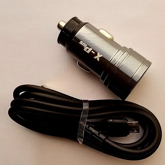 ShopMetal car charger with Type C charger port and regular port - xplus ...