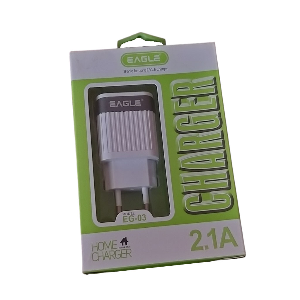 شاحن منزلى 2 مخرج يو اس بى موديل - EG-03