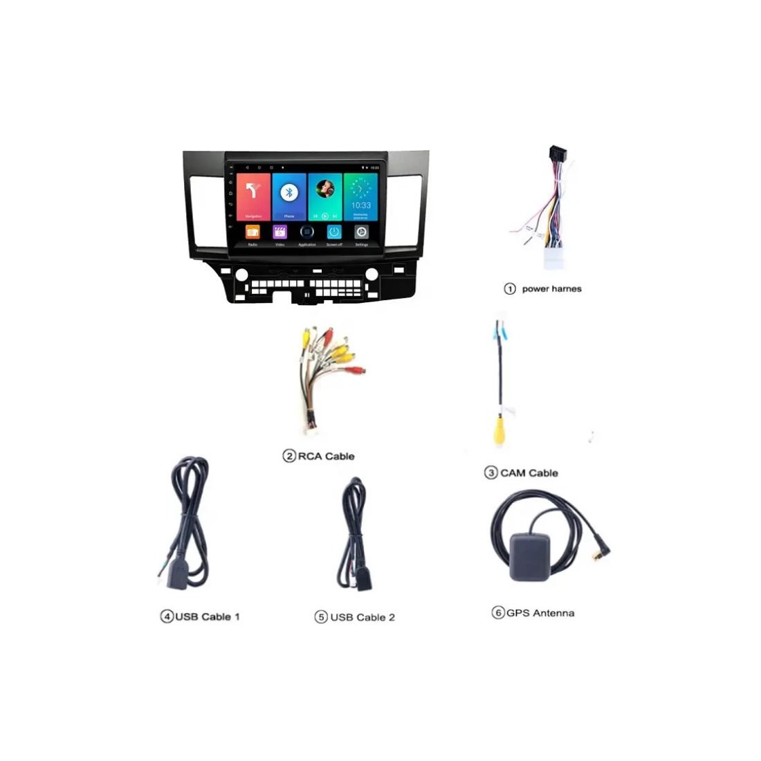 Android Mitsubishi Lancer Shark screen