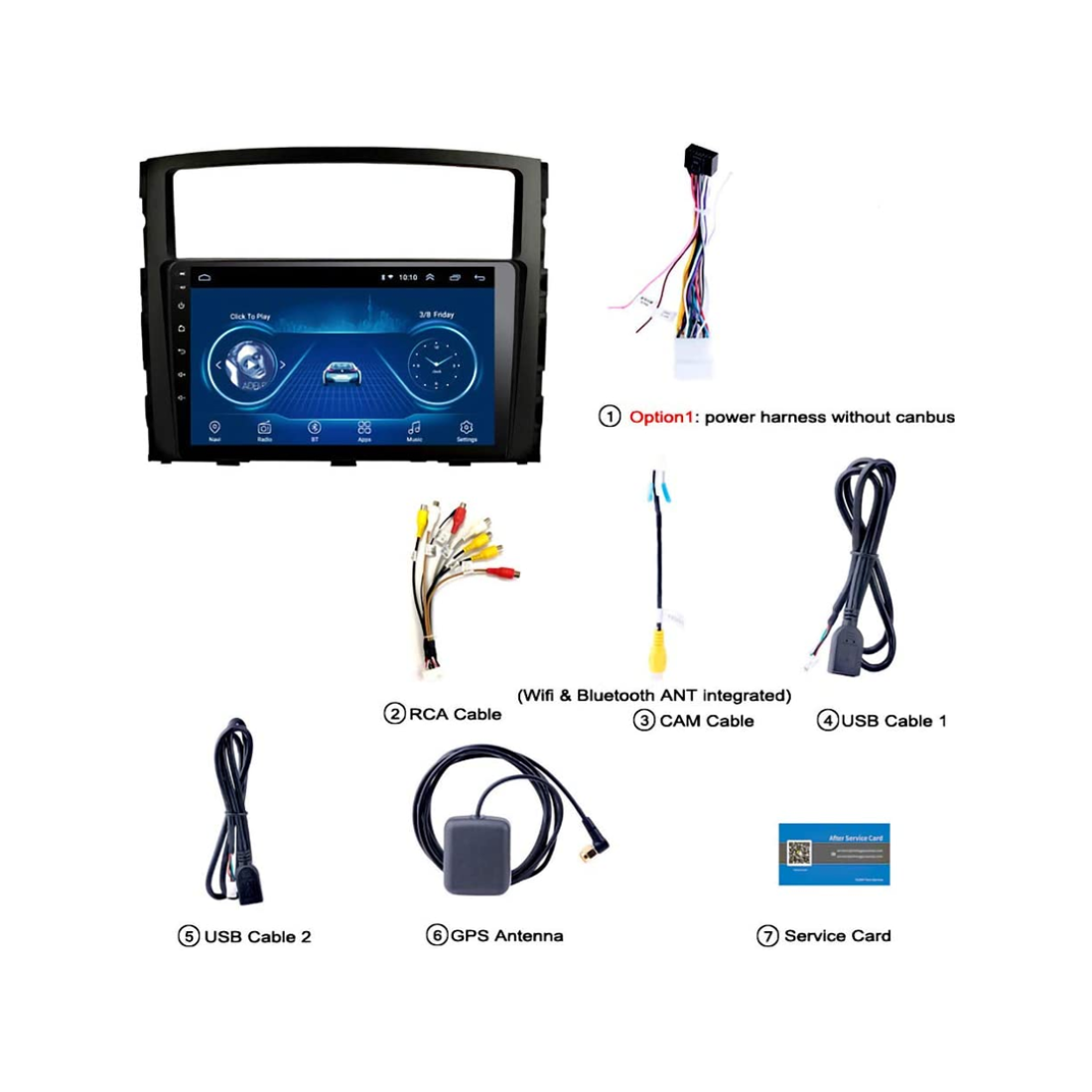 Mitsubishi Pajero Android screen